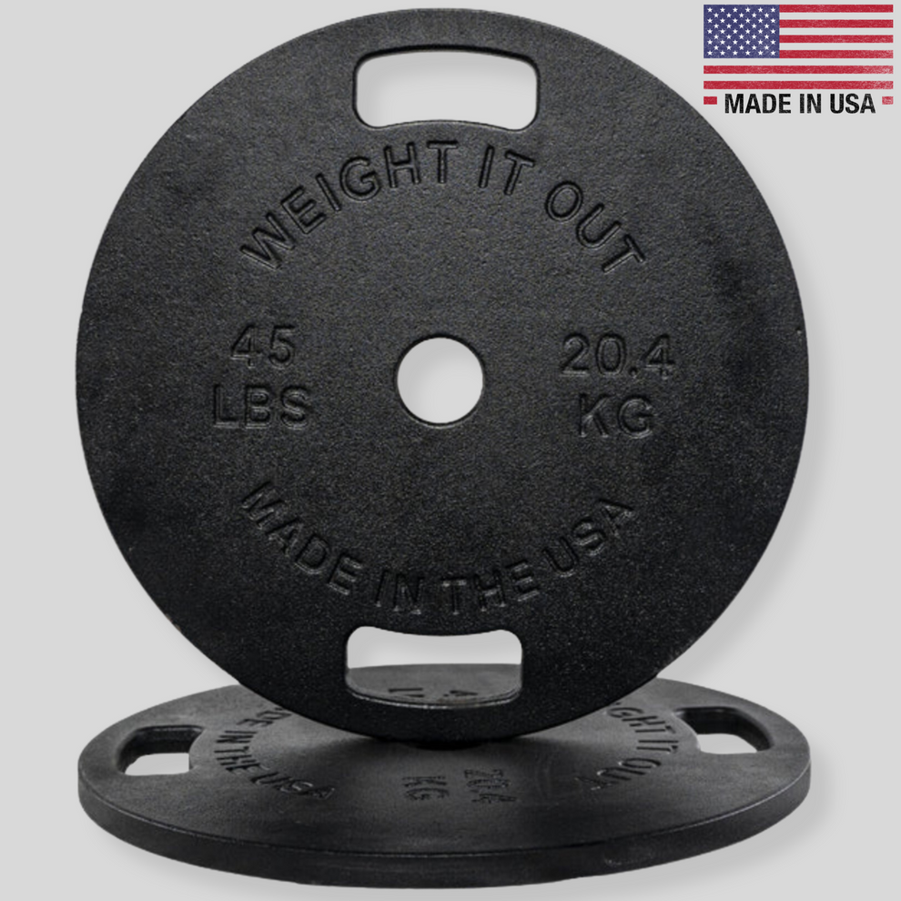45lb Cast Iron Thin Plates | Veteran Fitness Pros