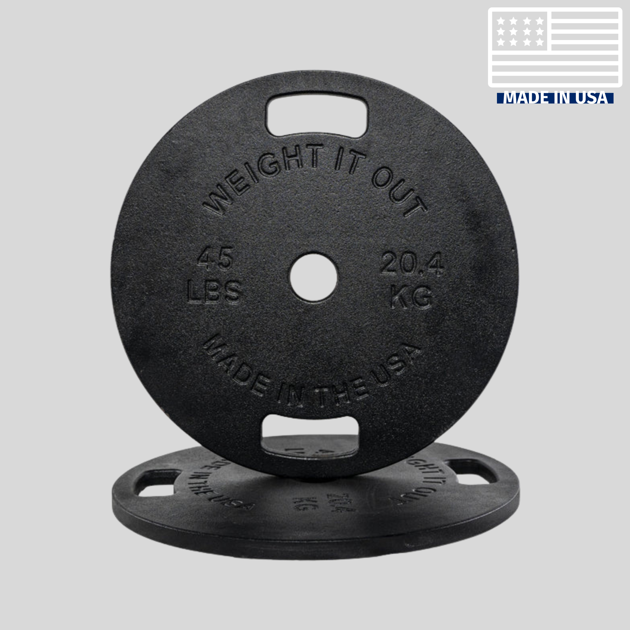 45lb Cast Iron Thin Plates | Veteran Fitness Pros