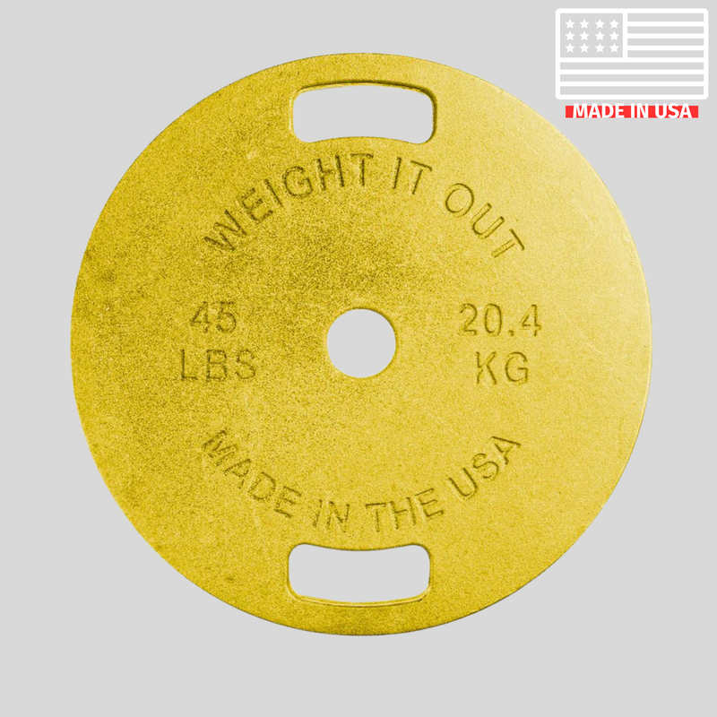 45lb Cast Iron Thin Plates | Veteran Fitness Pros